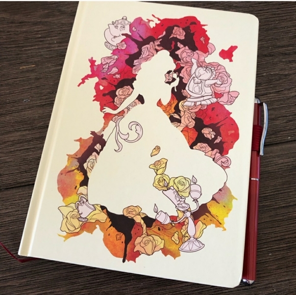 Disney | Office | Beautiful Disney Belle Journal Set Beauty And The ...